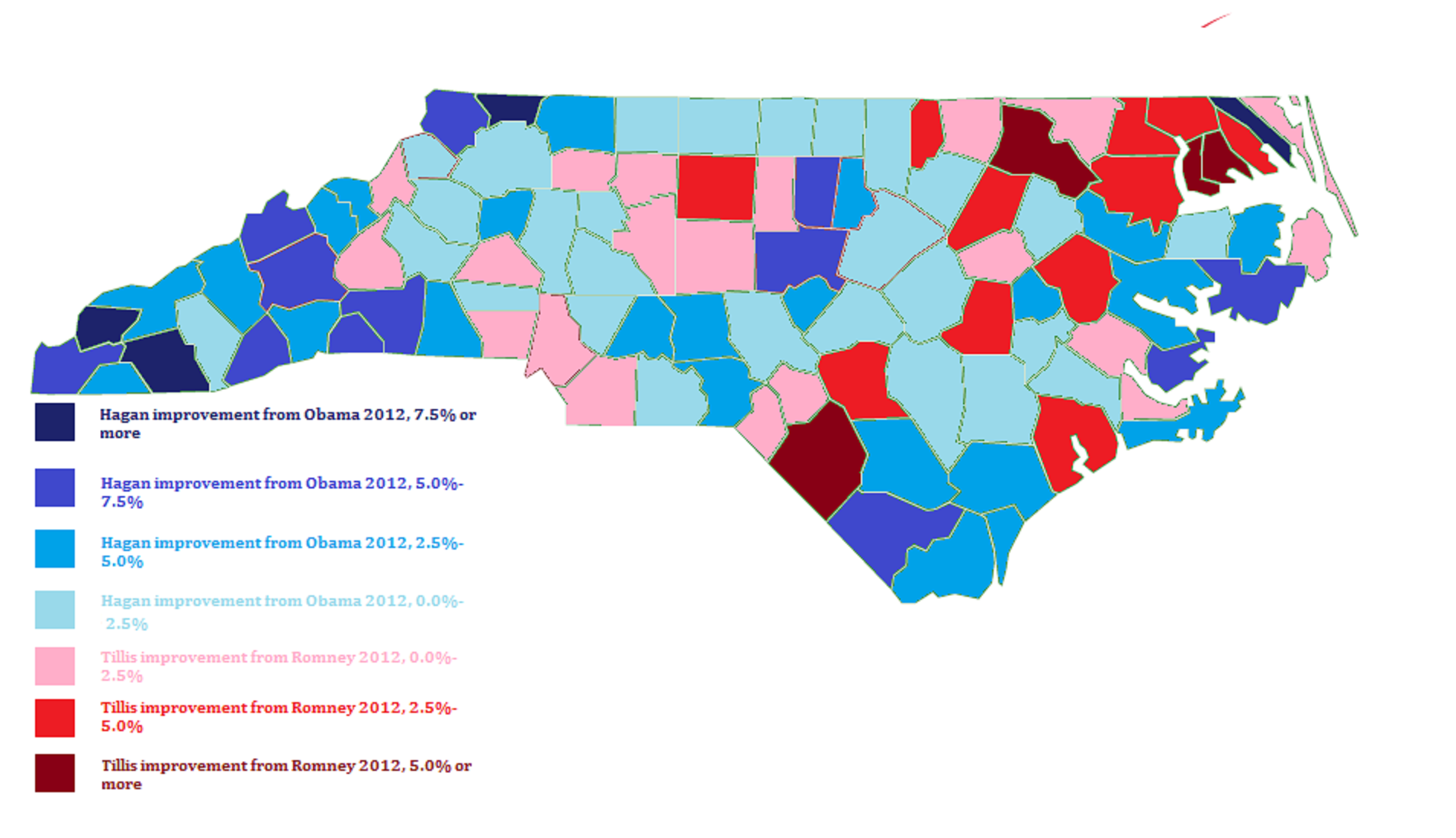 Why Hagan Lost, Visualized | PoliticsNC